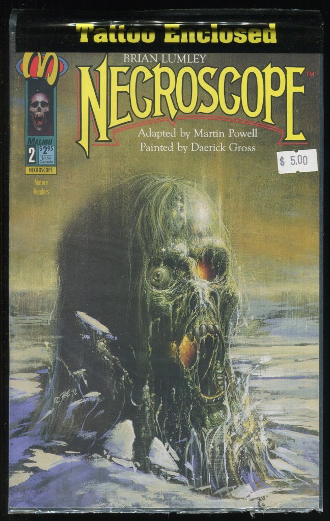 Necroscope Comic 2 Sealed w/ Tattoo Undead Vampire Horror Bob Eggleton ...