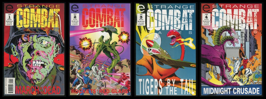 Strange Combat Tales Comic Set 1-2-3-4 Lot Zombies Alien Invasion ...