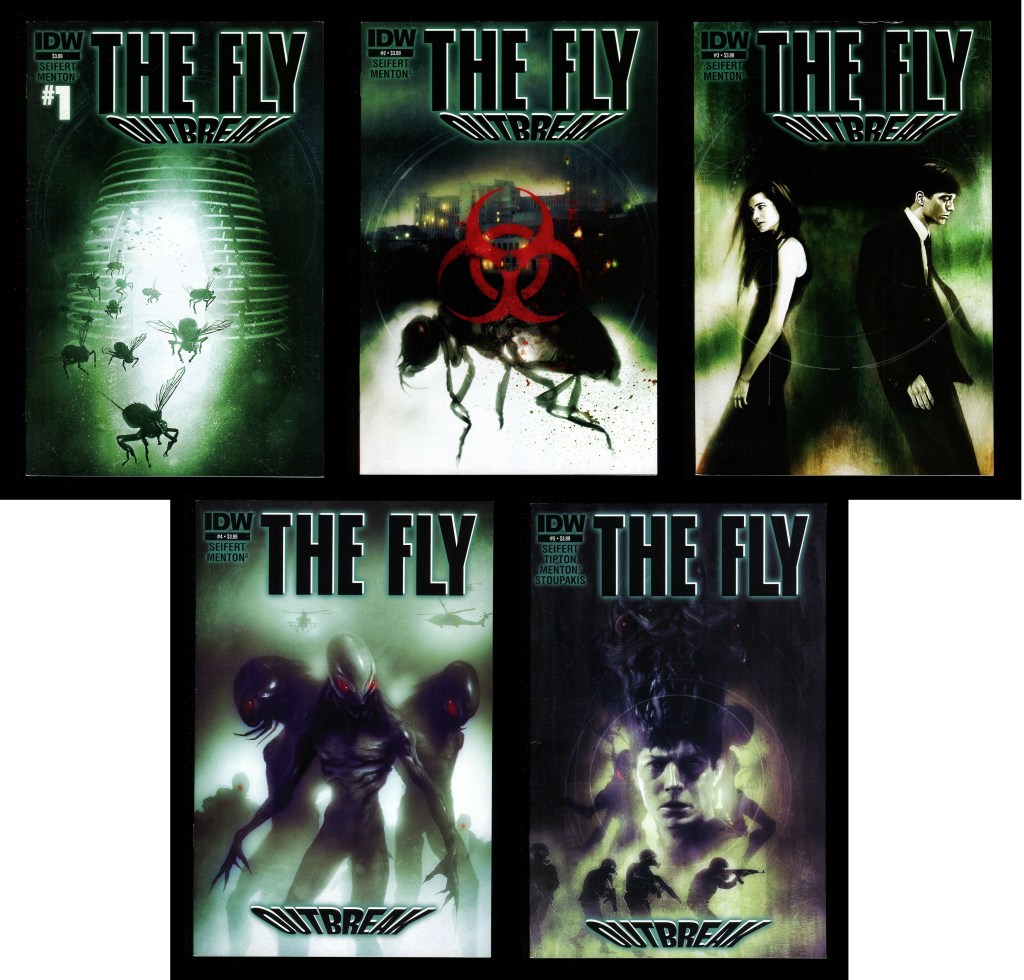 The Fly Outbreak Comic Set 1-2-3-4-5 Lot IDW The Fly II 1989 Movie ...