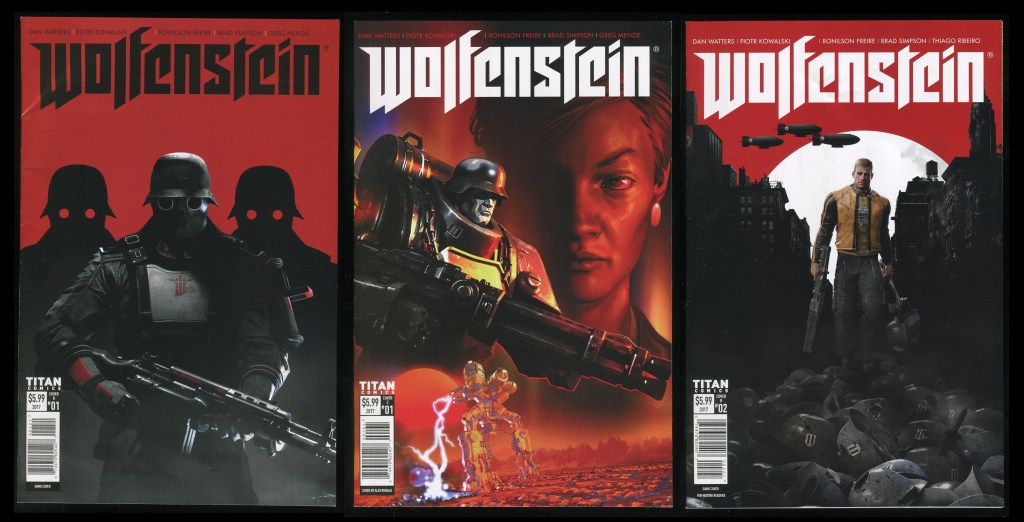 Wolfenstein Comic Set 1-2 Lot B + Variant 1C based on WW2 FPS Video ...