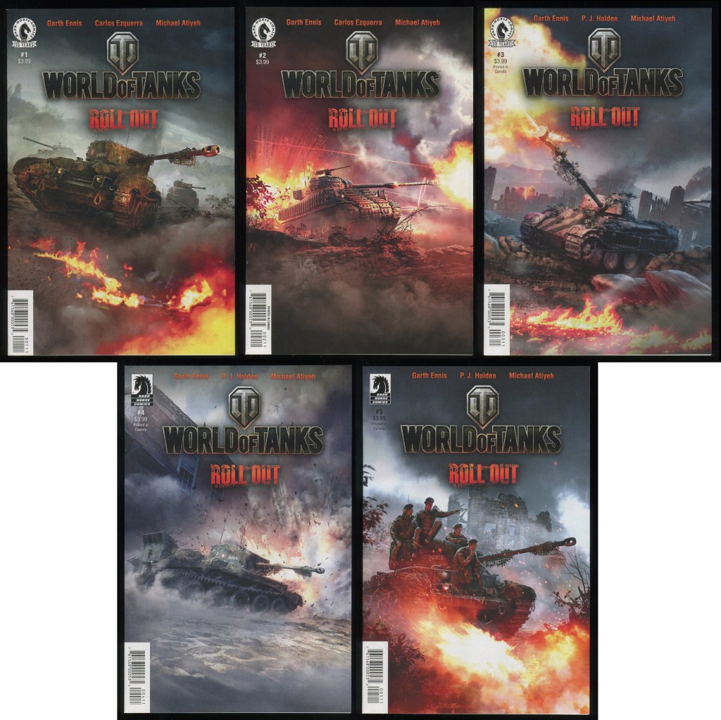 World of Tanks Comic Set 1-2-3-4-5 Lot Garth Ennis War WW2 Normandy D ...