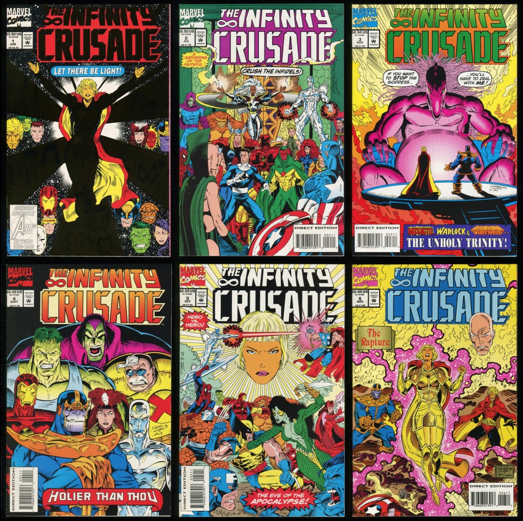 Infinity Crusade Comic Set 1-2-3-4-5-6 Marvel 1993 Jim Starlin Thanos ...