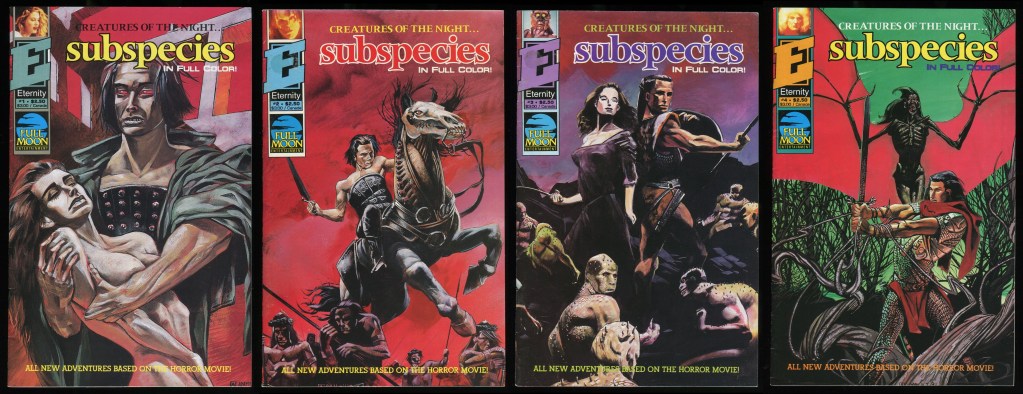 Subspecies Comic full set 1-2-3-4 Lot Full Moon Eternity Horror Vampire ...