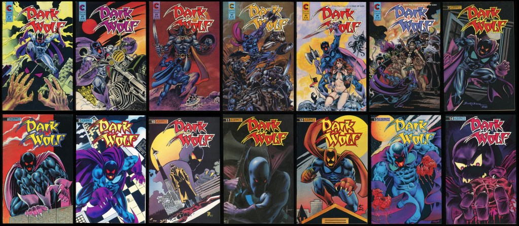 Dark Wolf 1988 Eternity Comic Complete Set 1-2-3-4-5-6-7-8-9-10-11-12 ...