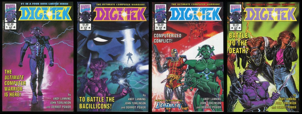 Digitek Comic Set 1-2-3-4 feat. the Ultimate Computer Warrior ...