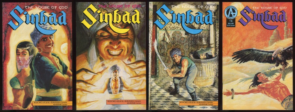Sinbad Book 2 The House of God Comic Set 1-2-3-4 Lot Adventure Comics ...