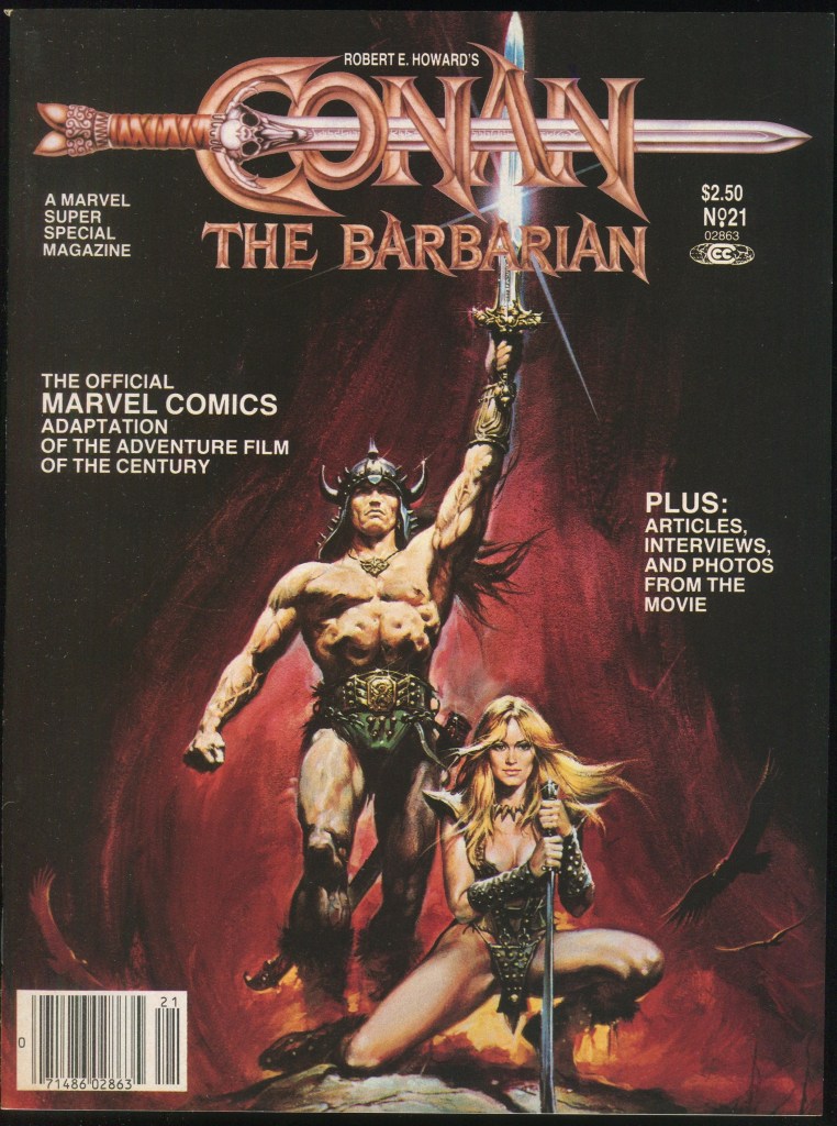 Conan The Barbarian Marvel Super Special 21 Magazine Movie ...