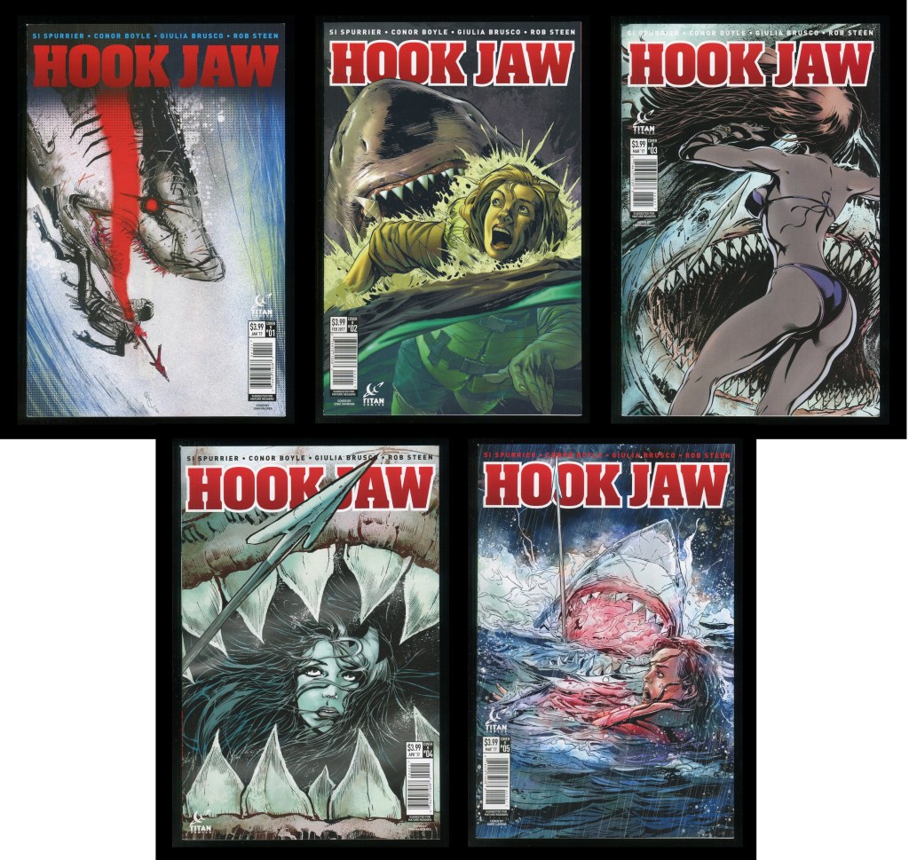 Hook Jaw Comic Set B 1-2-3-4-5 Shark Attack Horror Like Jaws Atoll ...