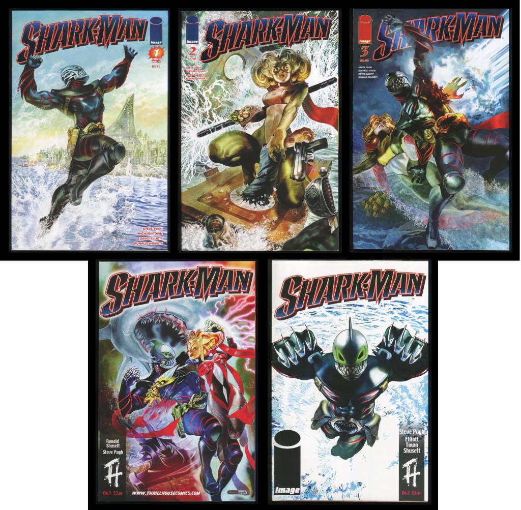 Shark-Man Comic Set Image Comics 1-2-3 Thrill-House 1-2 ...