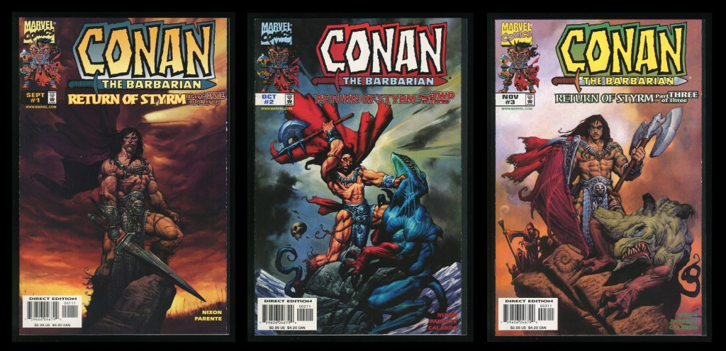 Conan The Barbarian Return of Styrm Comic Set 1-2-3 Lot Marvel Parente ...
