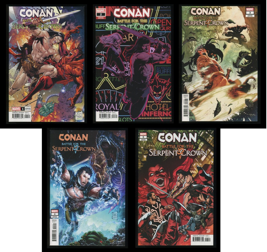 Conan Battle for the Serpent Crown Variant Comic Set 1-2-3-4-5 Lot C ...