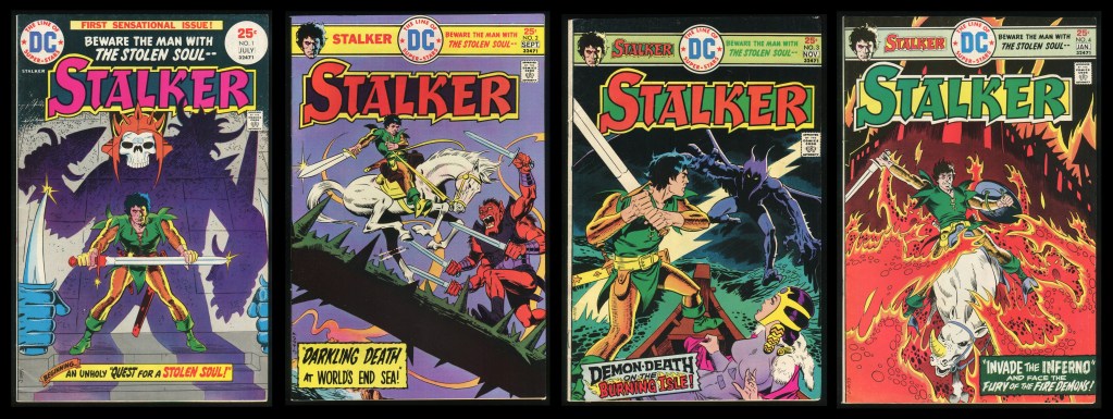 Stalker Comic Set 1-2-3-4 Lot DC 1975 Sword & Sorcery Soulless Demon ...