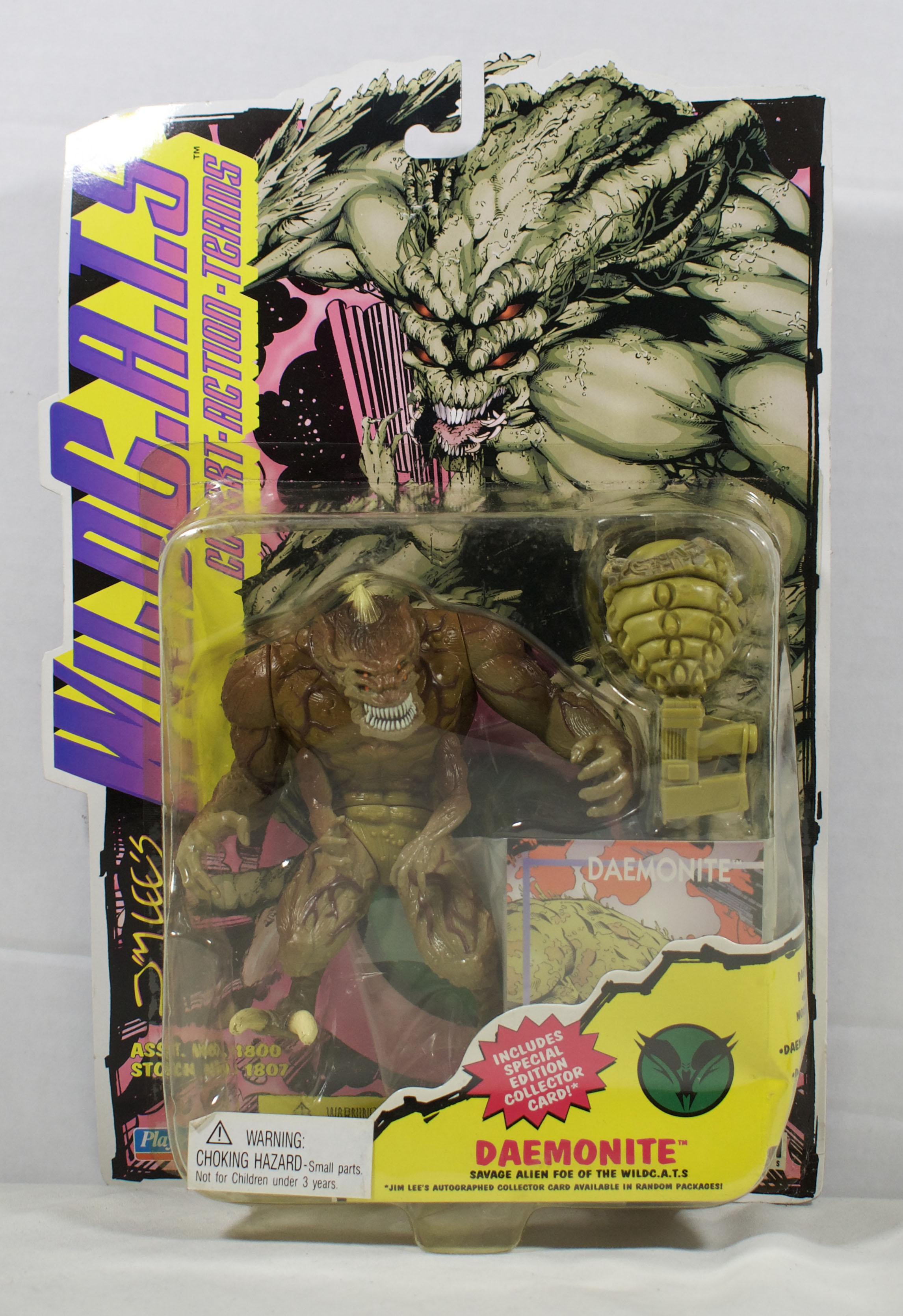 WildC.A.T.S Daemonite Action Figure w/ Special Edition Collector Card ...