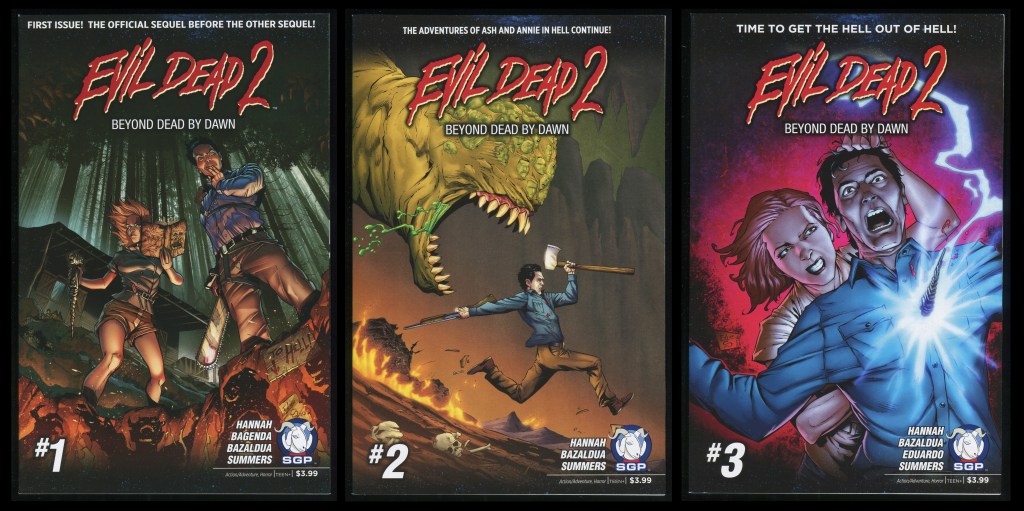 Evil Dead 2 Beyond Dead by Dawn Comic Set 1-2-3 Lot Horror Movie Sequel ...