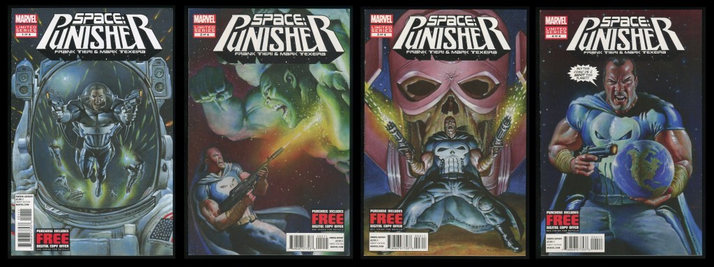 Space Punisher Comic Set 1-2-3-4 Lot Marvel X-Men's Brood Hulk Deadpool ...
