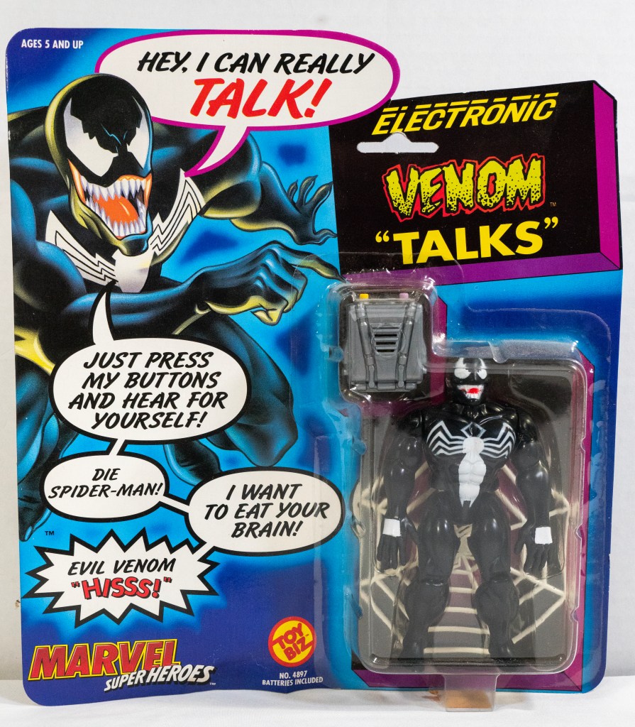 Marvel Super Heroes Electronic Venom Talks Action Figure Toy Biz ...