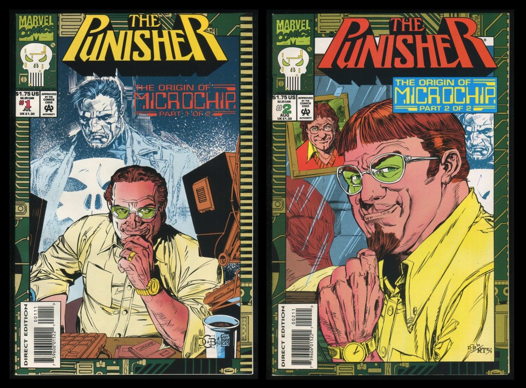 Punisher The Origin of Microchip Comic Set 1-2 Lot featuring The ...
