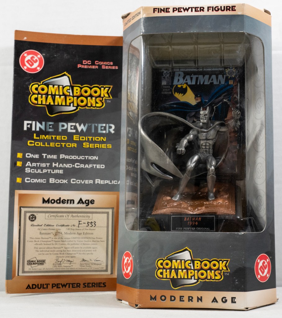 Comic Book Champions Fine Pewter 1994 Modern Age Batman Figure ...