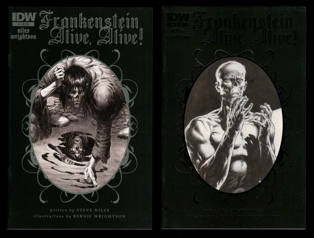 Frankenstein Alive Alive #1-2 RI Cover Variant Comics Lot ...